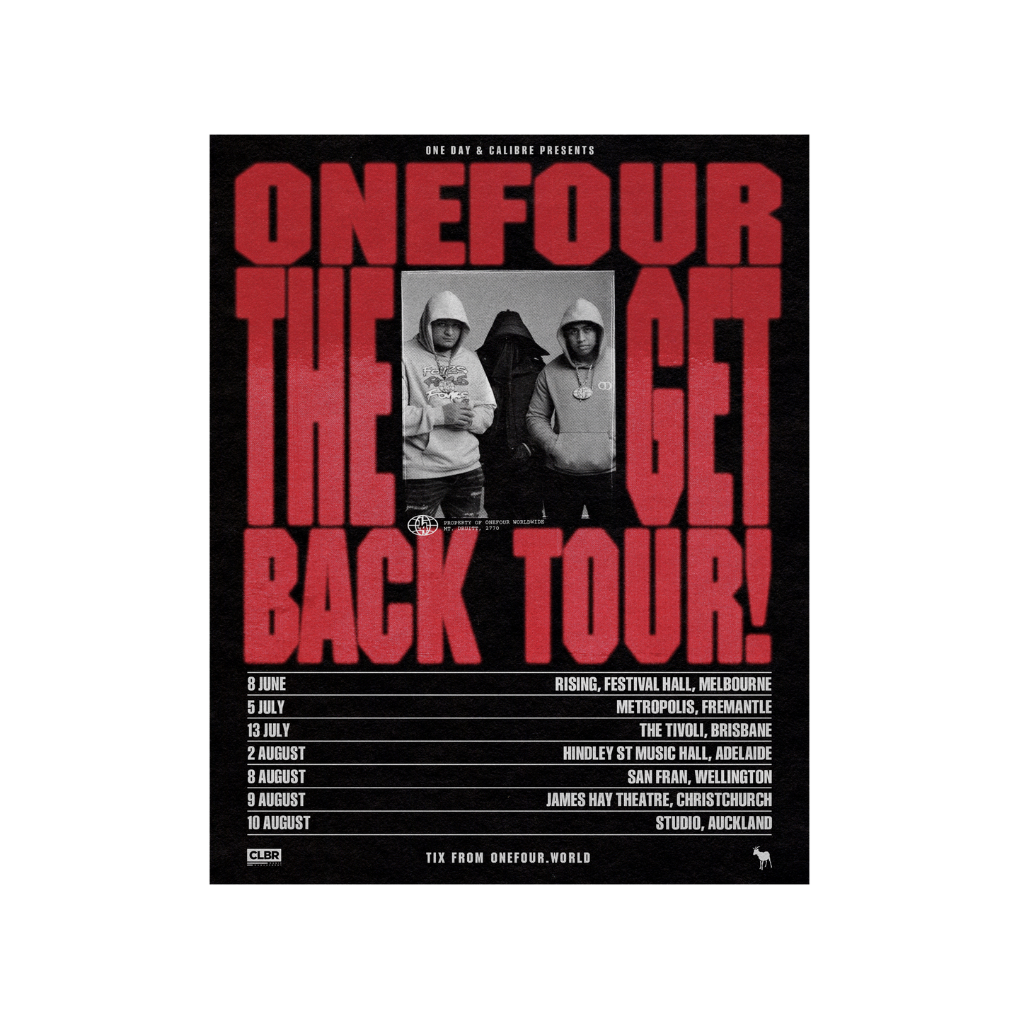 TOUR POSTER – OFFICIAL ONEFOUR